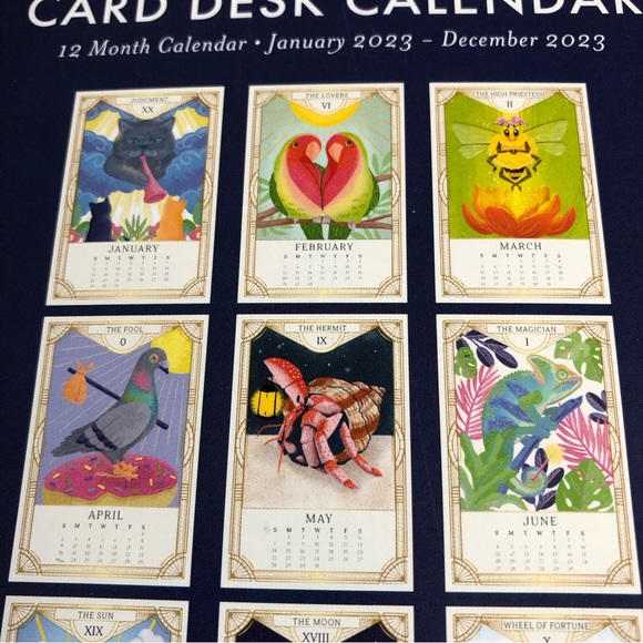 Paper Source | Office | Paper Source Critter Tarot Card Desk Calendar ...